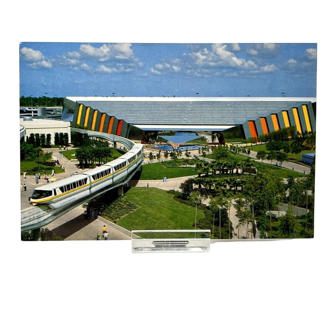 EPCOT Universe of Energy Postcard 1982 Unused Monorail Walt - Etsy