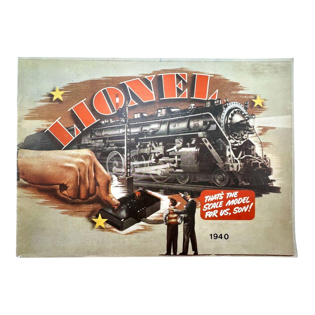 Lionel 1975 Reprint of 1940 Catalog Pre-war Model Railroad Electrified ...