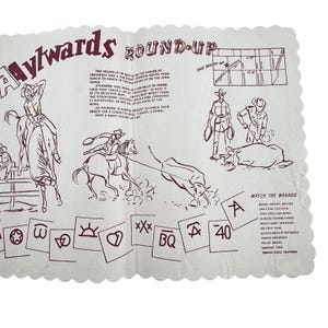 Vintage Chicago Restaurant Paper Placemat Aylwards Round up 1960s 70s ...