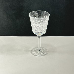 Thomas Webb Crystal Claret Wine Glasses Warwick Pattern 6 Sided Stem ...
