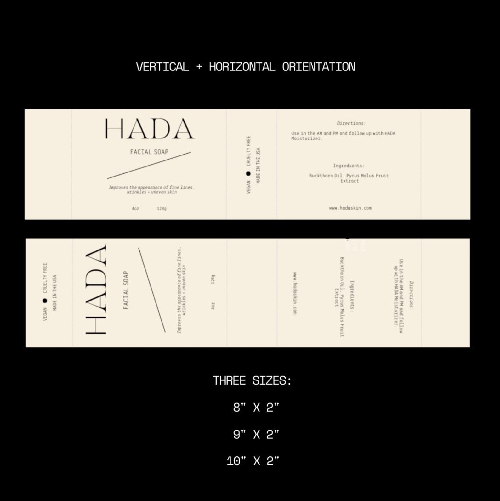 Minimal Skincare Soap Bar Label Template - Canva, Wrap Label, Modern ...