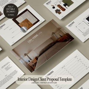 Minimalist Interior Design Client Proposal Template Decorator, Design ...