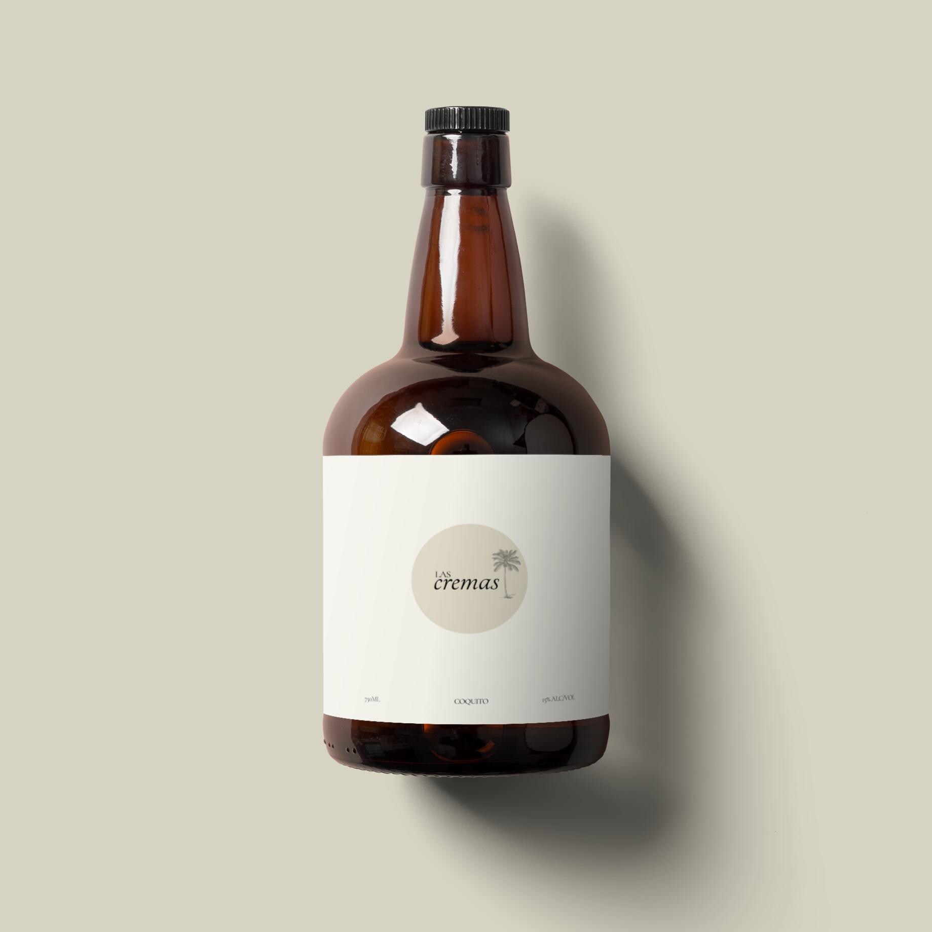Minimalist Coquito Liquor Bottle Label Template - Canva, Product ...