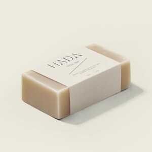 Minimal Skincare Soap Bar Label Template Canva, Wrap Label, Modern ...