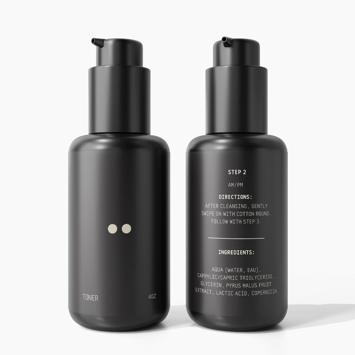 Minimal Skincare Cosmetic Brand Label Template Bundle - Canva, Dropper ...