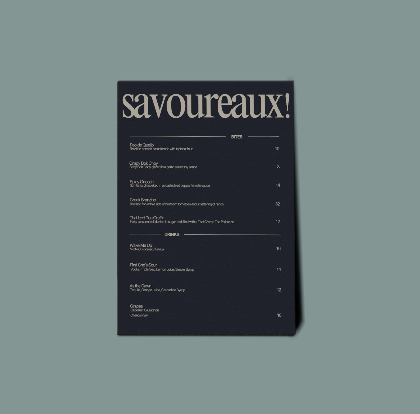 Unique Minimalist Small Menu Template - Dinner Party, Wedding, Birthday ...