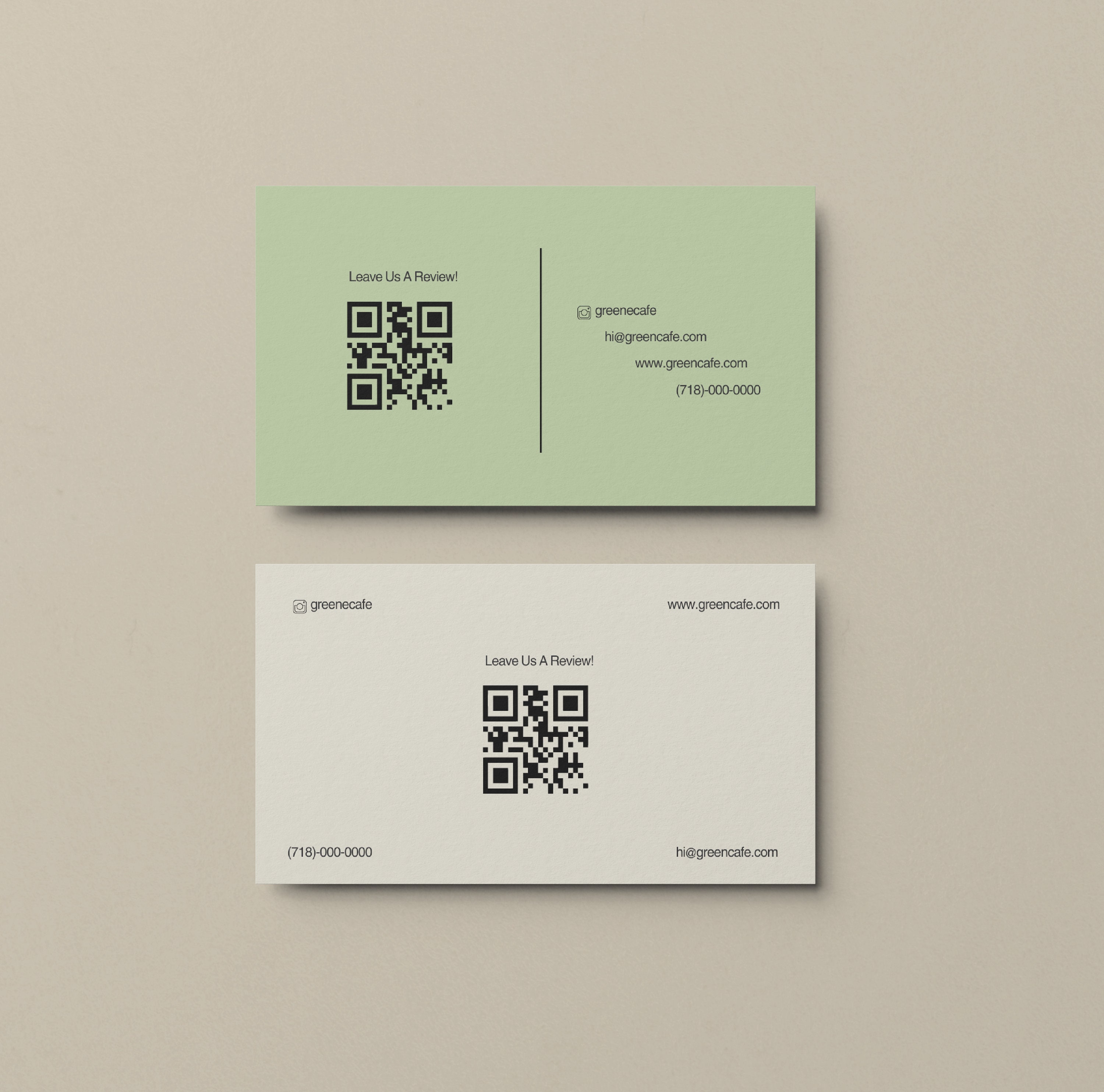 Minimalist Business Card Template - Modern Small Business, Editable ...