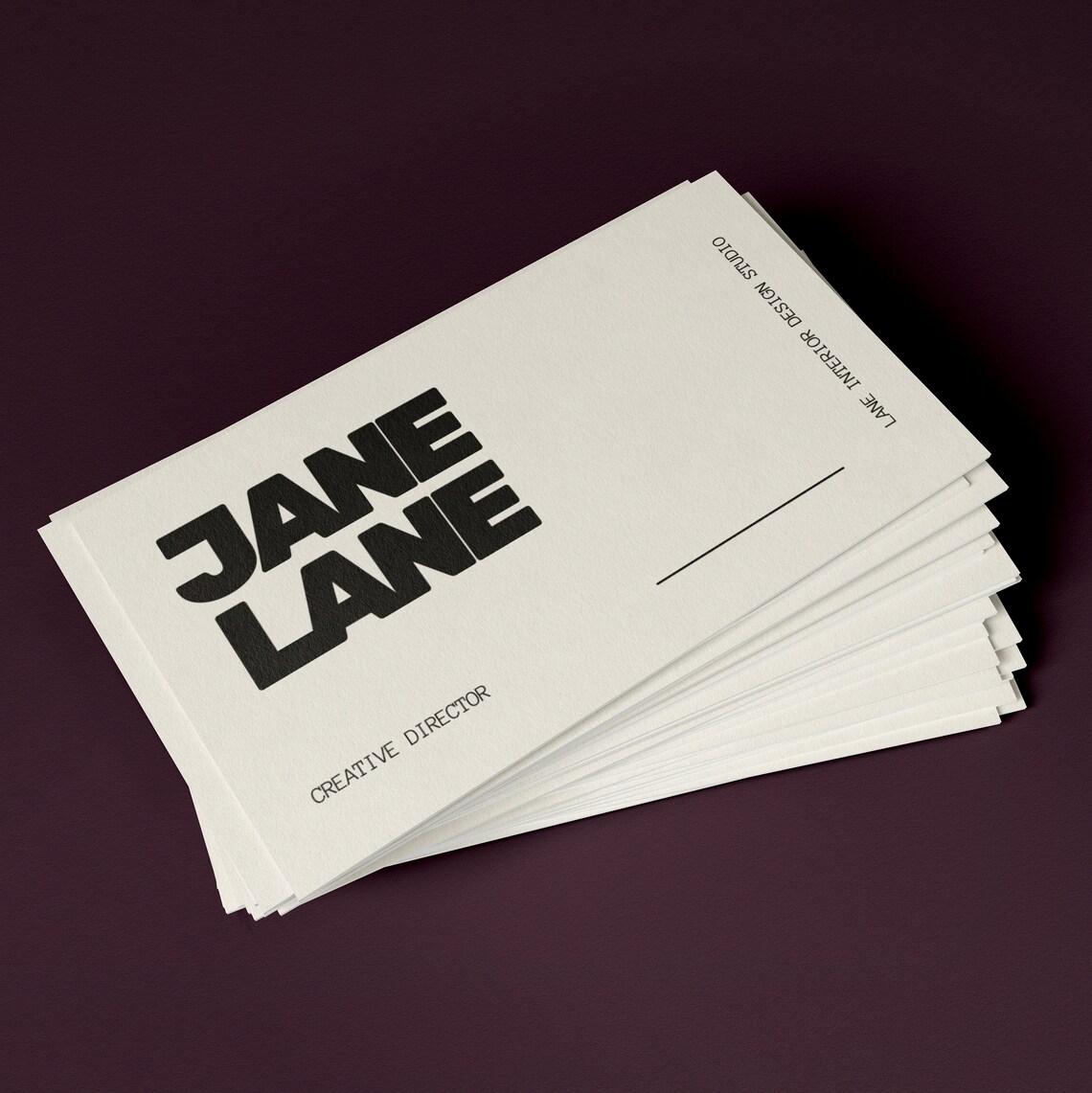 Minimalist Business Card Template - Modern Small Business, Editable ...