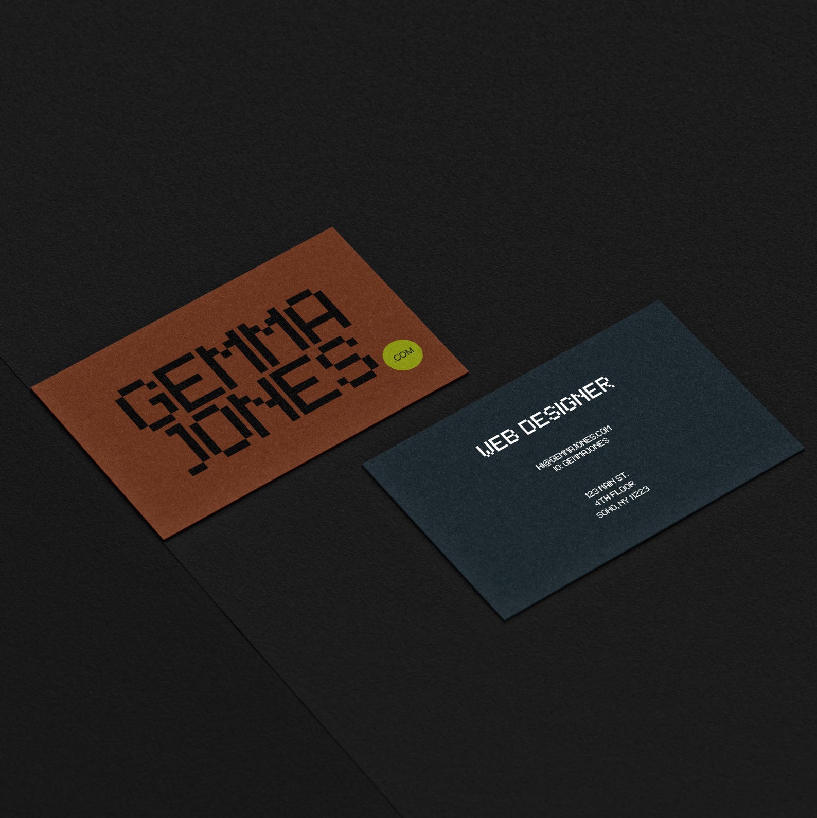 Unique Minimalist Business Card Template - Modern Small Business ...
