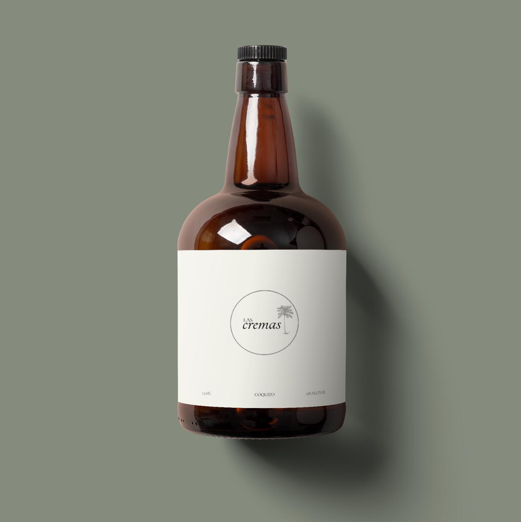 Minimalist Coquito Liquor Bottle Label Template - Canva, Product ...