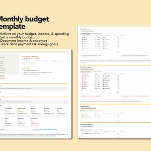 Money Journal & Monthly Budget Exercises for Money Reflections to Help ...