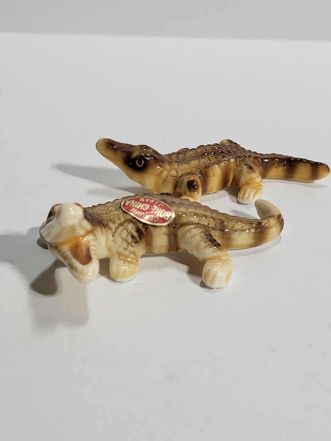 Pair of Alligator Figurines - Etsy