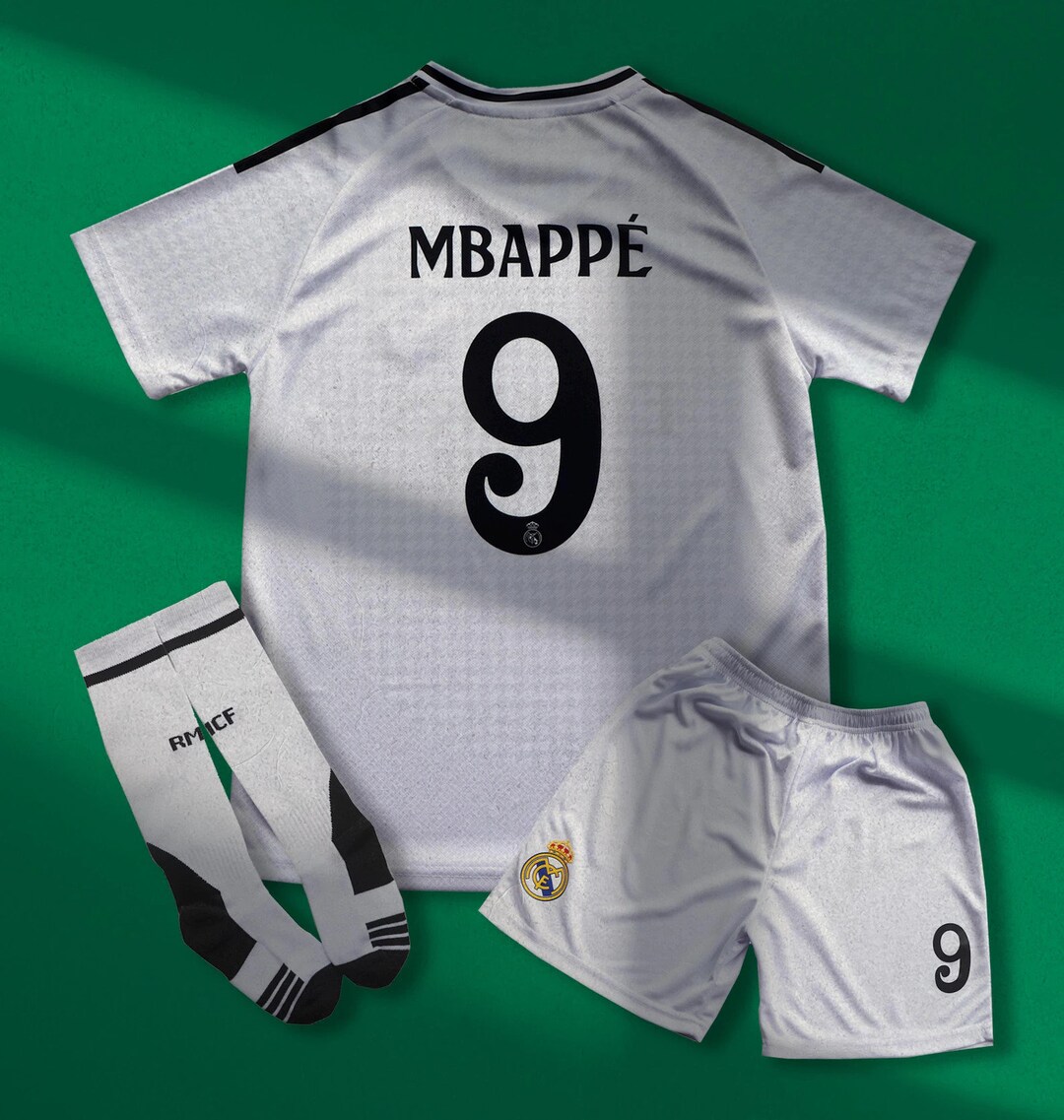 Real Madrid Home Kit Kids MBAPPE 9 - Etsy