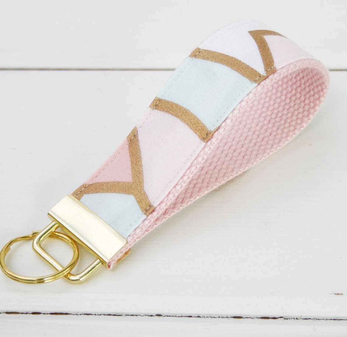 Arrow KeyFob Peach Gold Key Chain Wristlet Key Fob Wristlet | Etsy