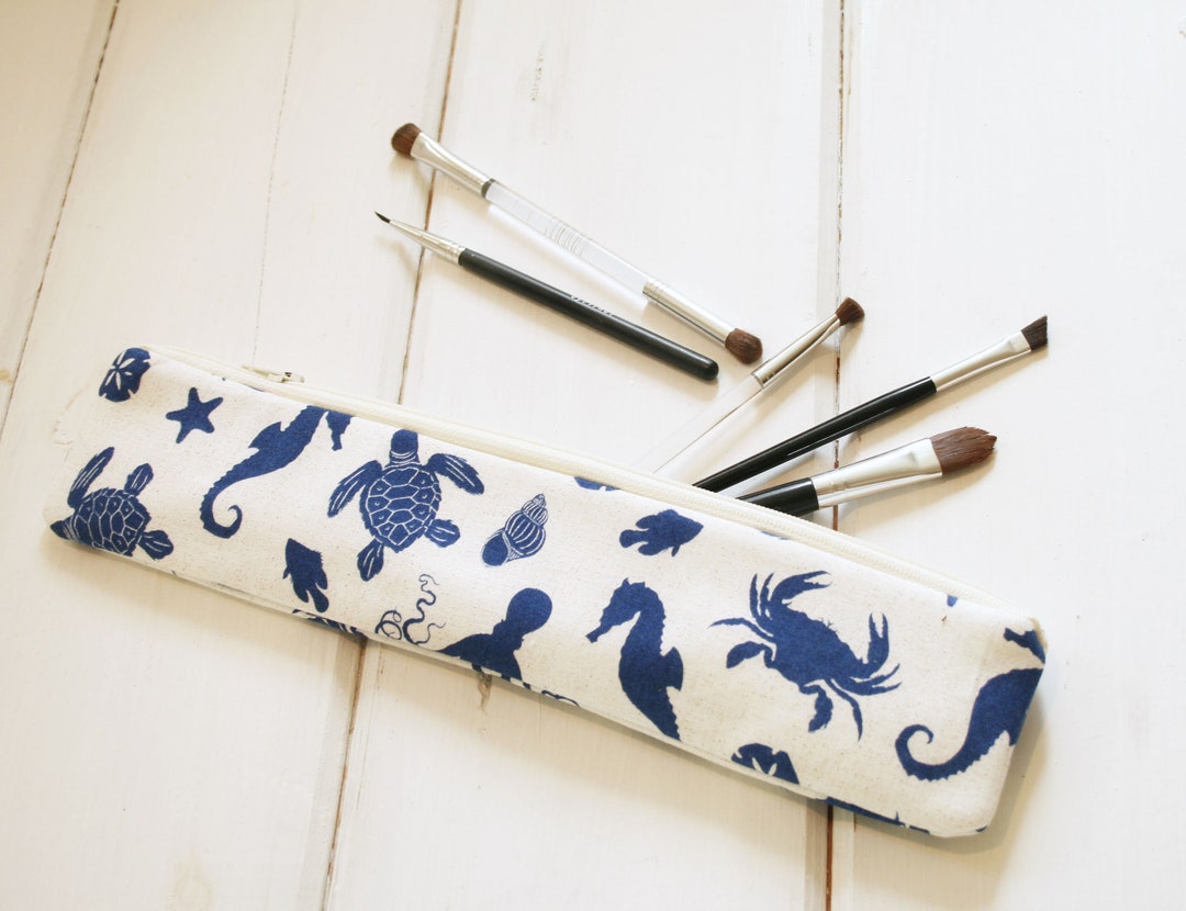 Sealife Makeup Brush Pouch Zipper Case for Makeup Brushes - Etsy