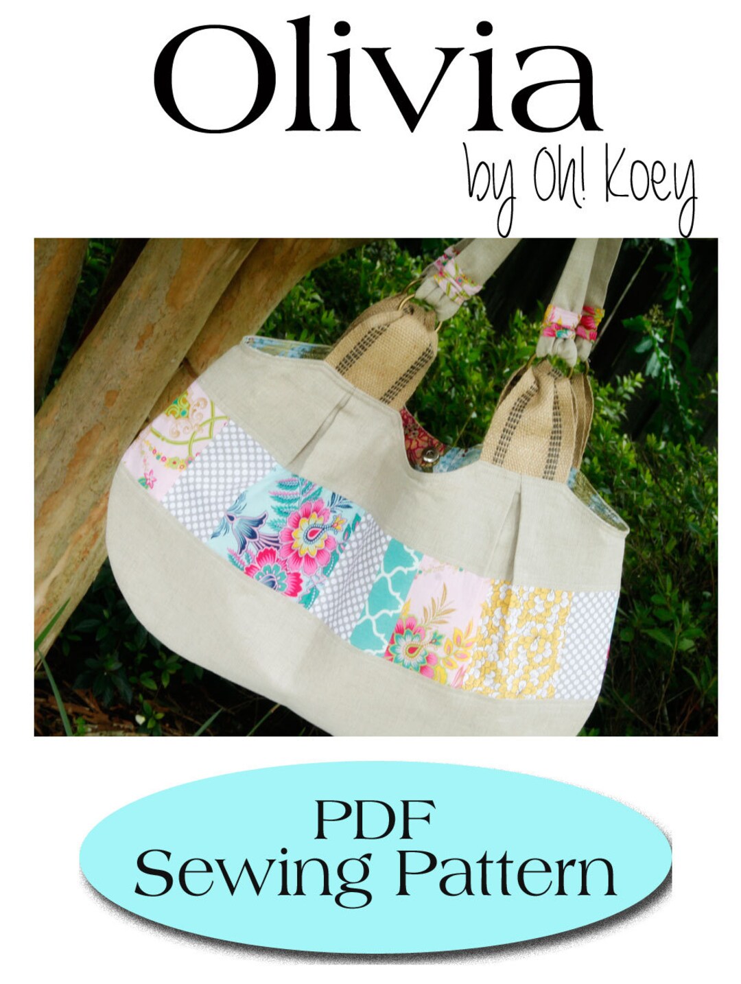 Large Purse Pattern, XL Tote Purse, Diaper Bag Pattern PDF Sewing ...