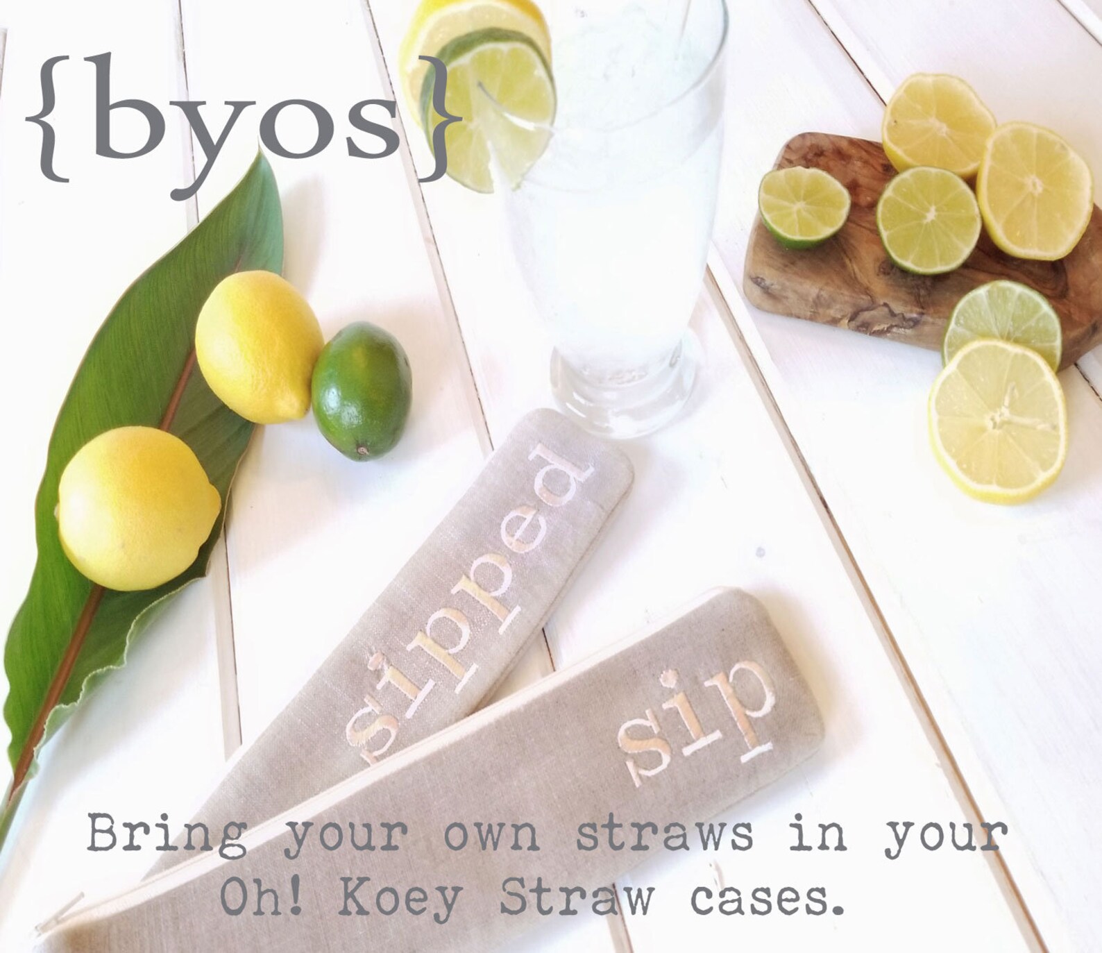 Reusable Straw Pouch Set Waterproof Zipper Bag Reusable - Etsy