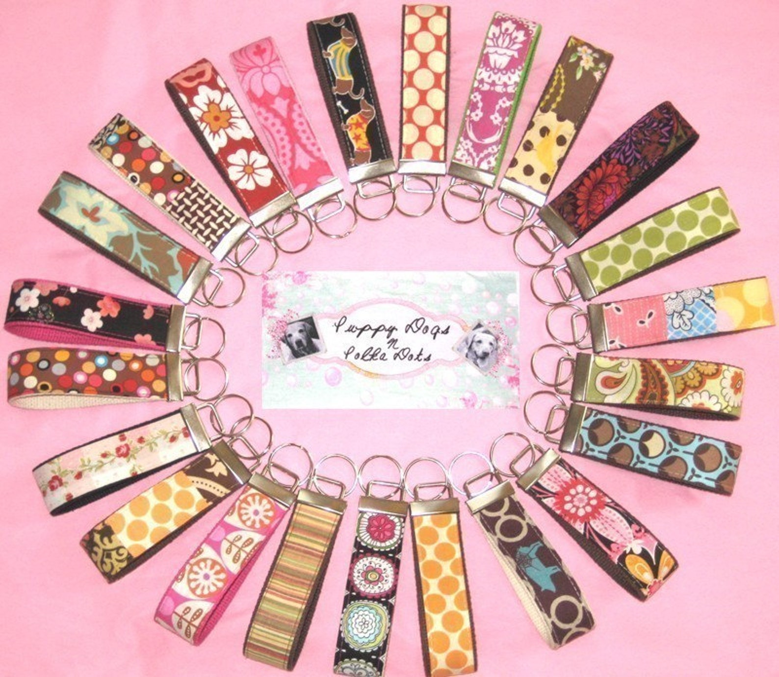 Wrist Key Chain - Key Fob Wristlet Keychain - Dachshund Daschund Dogs ...