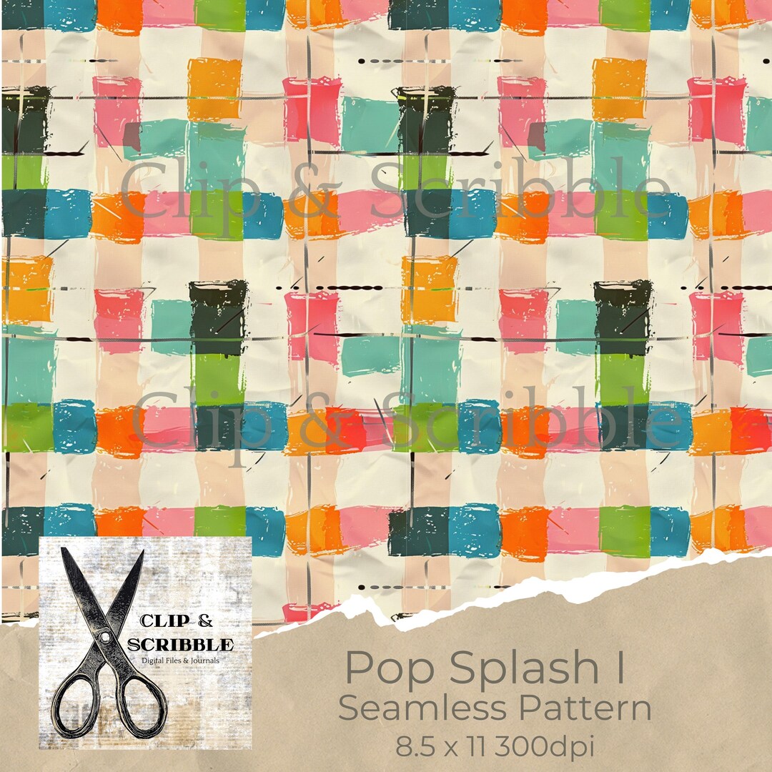 Seamless Pattern, Scrapbook Papers, Instant Download, Girl Boss Pattern ...