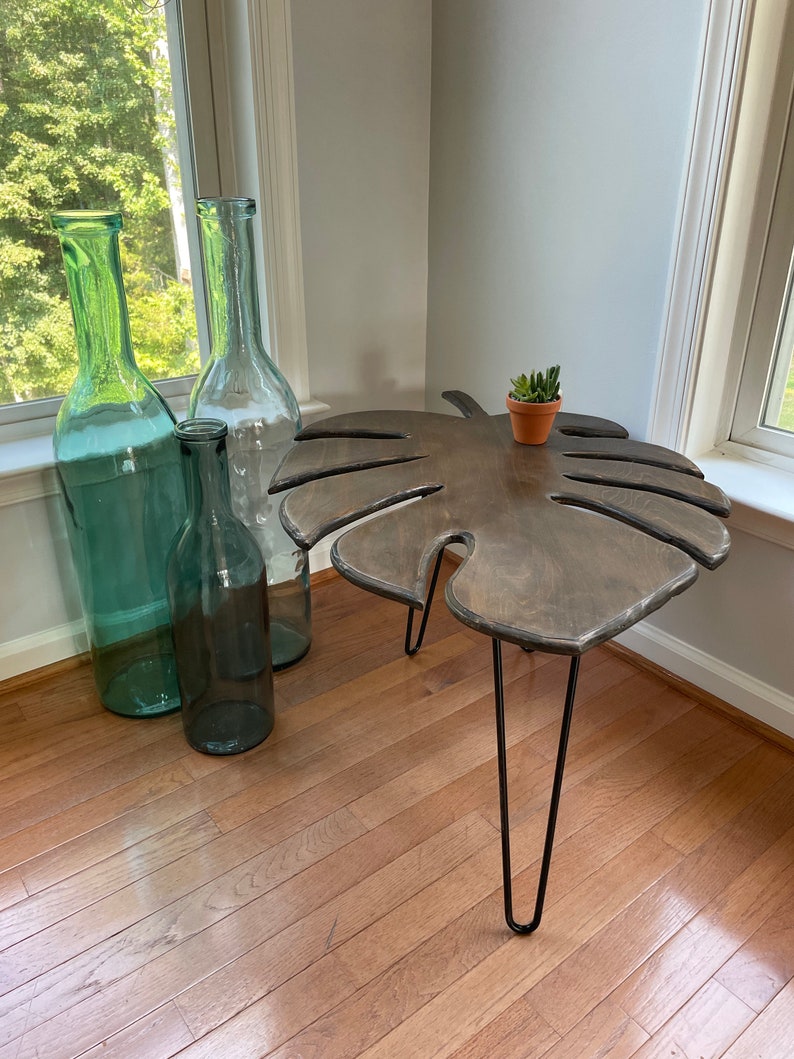 Monstera Leaf Table - Etsy