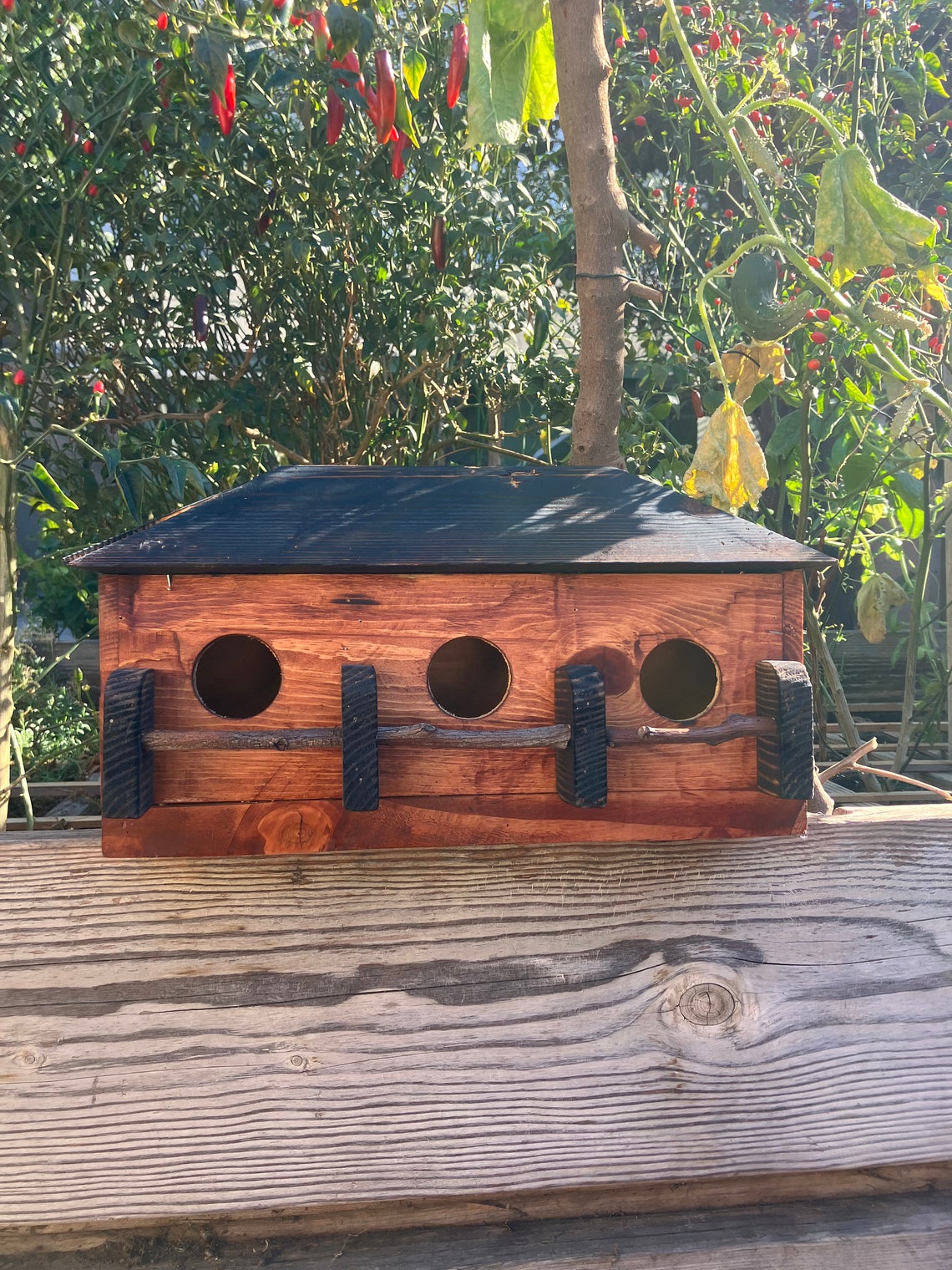 Multi Birdhouse, 3 Rooms, Wren, Swallow, Finch and Blue Bird House. - Etsy