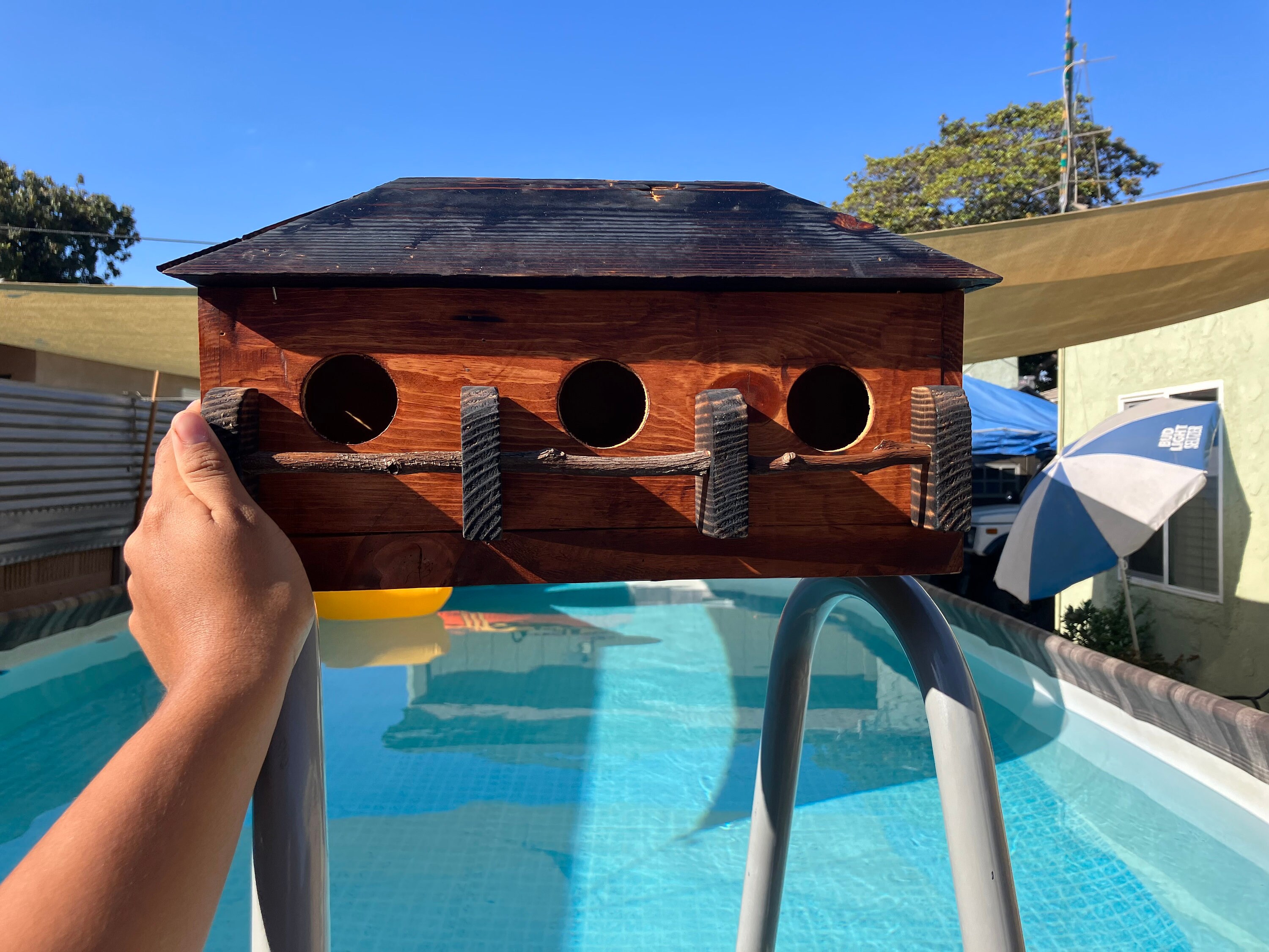 Multi Birdhouse, 3 Rooms, Wren, Swallow, Finch and Blue Bird House. - Etsy