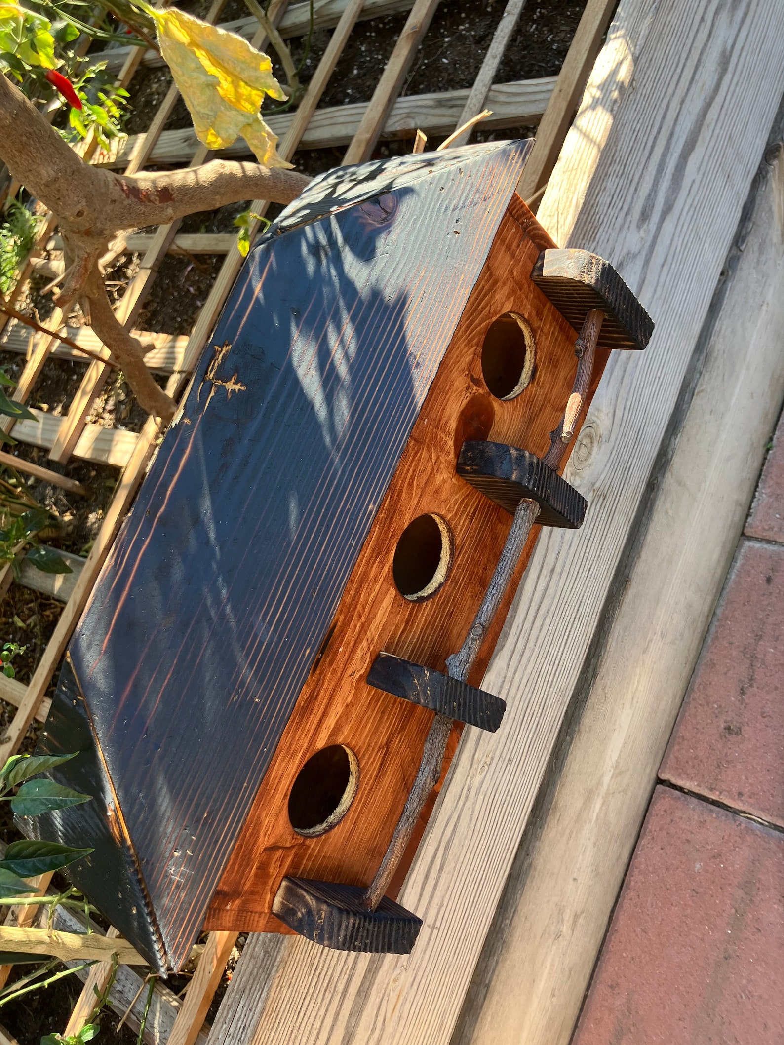 Multi Birdhouse, 3 Rooms, Wren, Swallow, Finch and Blue Bird House. - Etsy