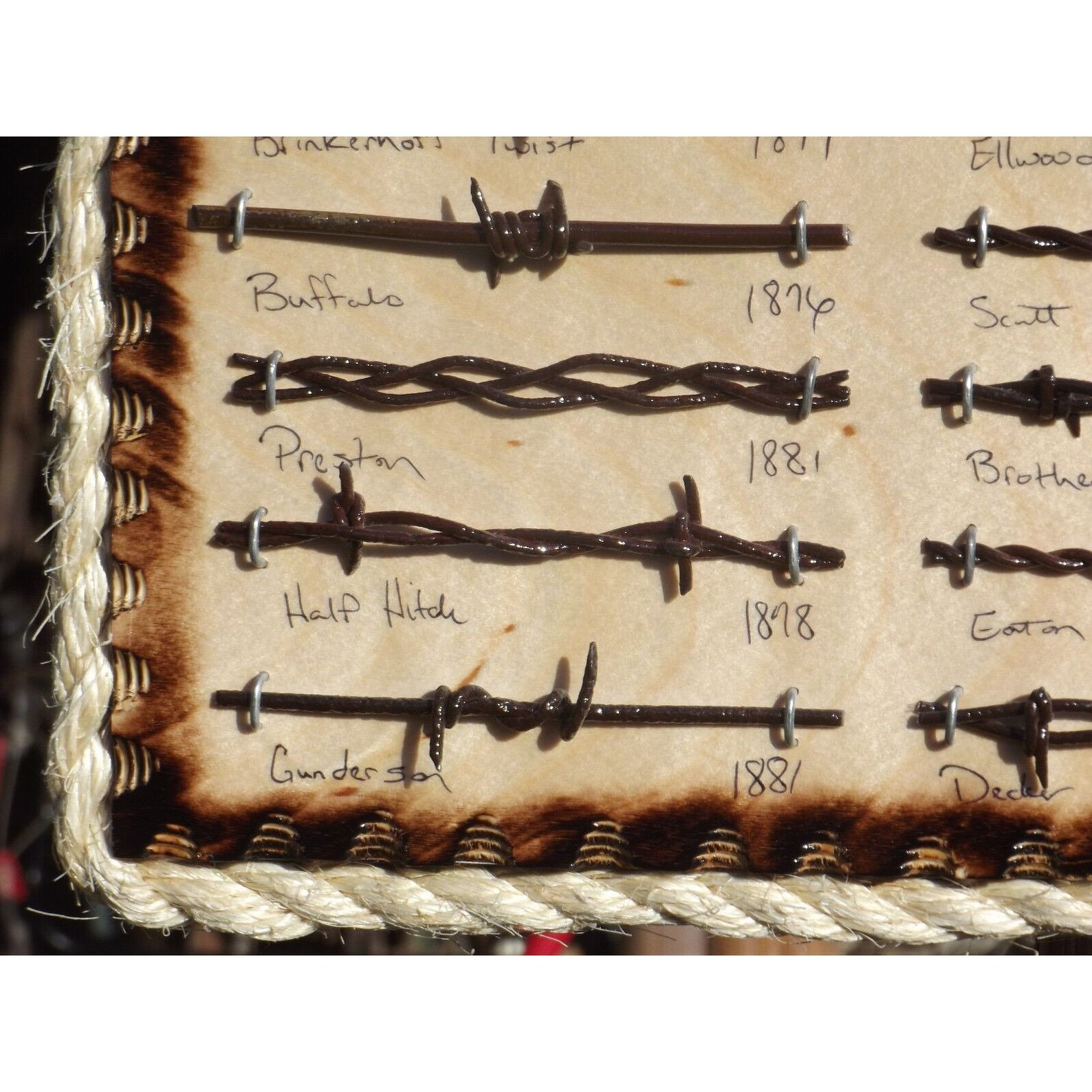 Antique Barbed Wire Display 27 Cuts Authentic Barbwire Collection - Etsy