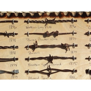 Antique Barbed Wire Display 27 Cuts Authentic Barbwire Collection - Etsy