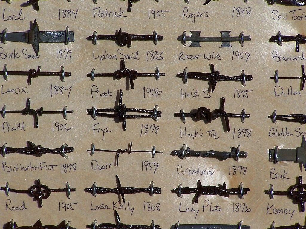 Large Antique Barbed Wire Display 100 Cut's of Authetic 1800's Barbed ...