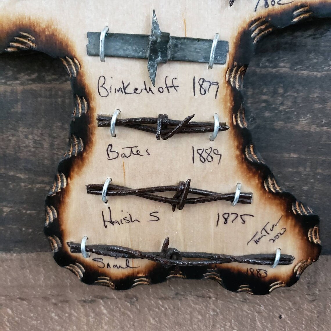 Antique Barbed Wire Display Authentic Barbwire Collection - Etsy