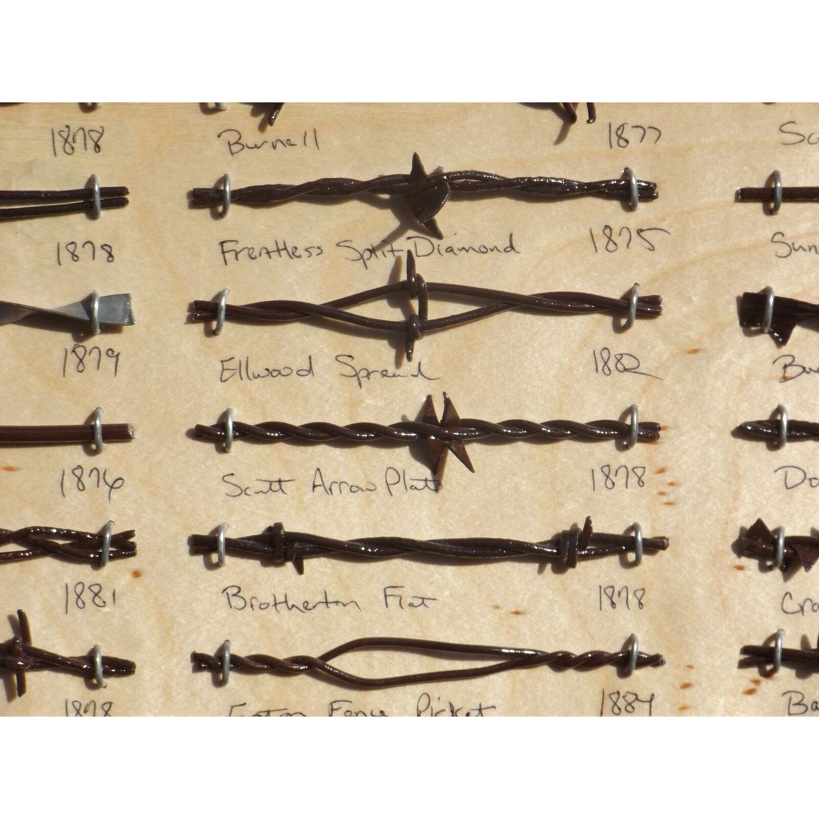 Antique Barbed Wire Display 27 Cuts Authentic Barbwire Collection - Etsy