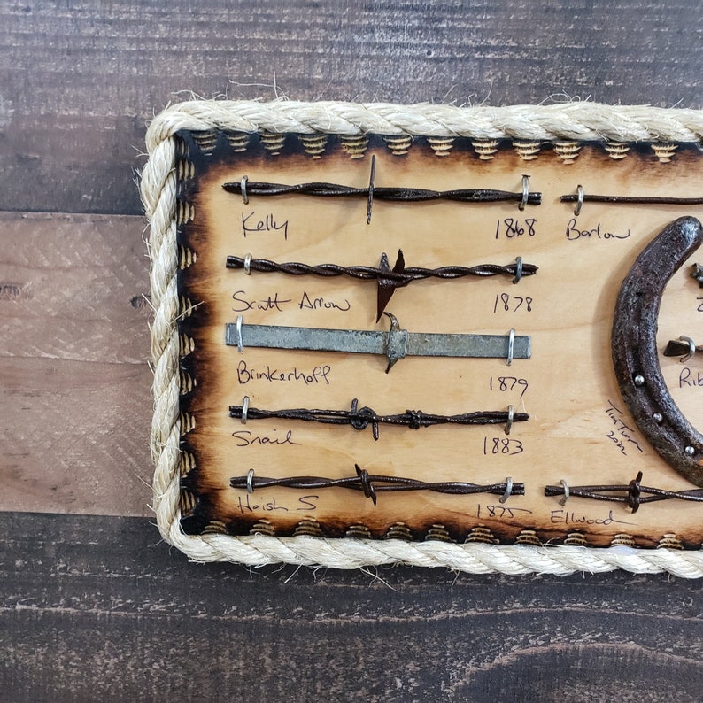 Antique Barbed Wire Display Authentic Barbwire Collection - Etsy