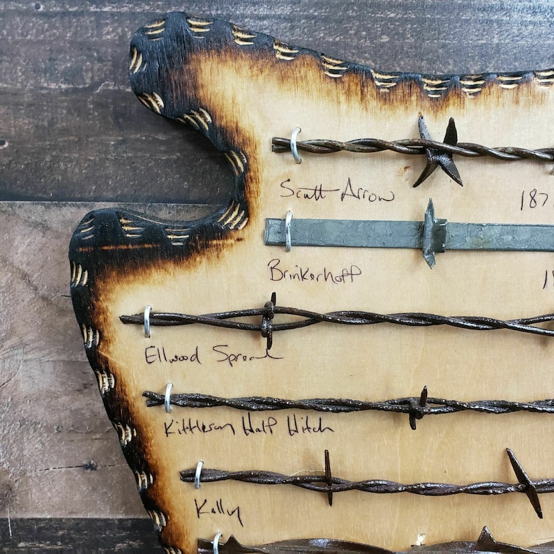 Antique Barbed Wire Display Authentic Barbwire Collection - Etsy