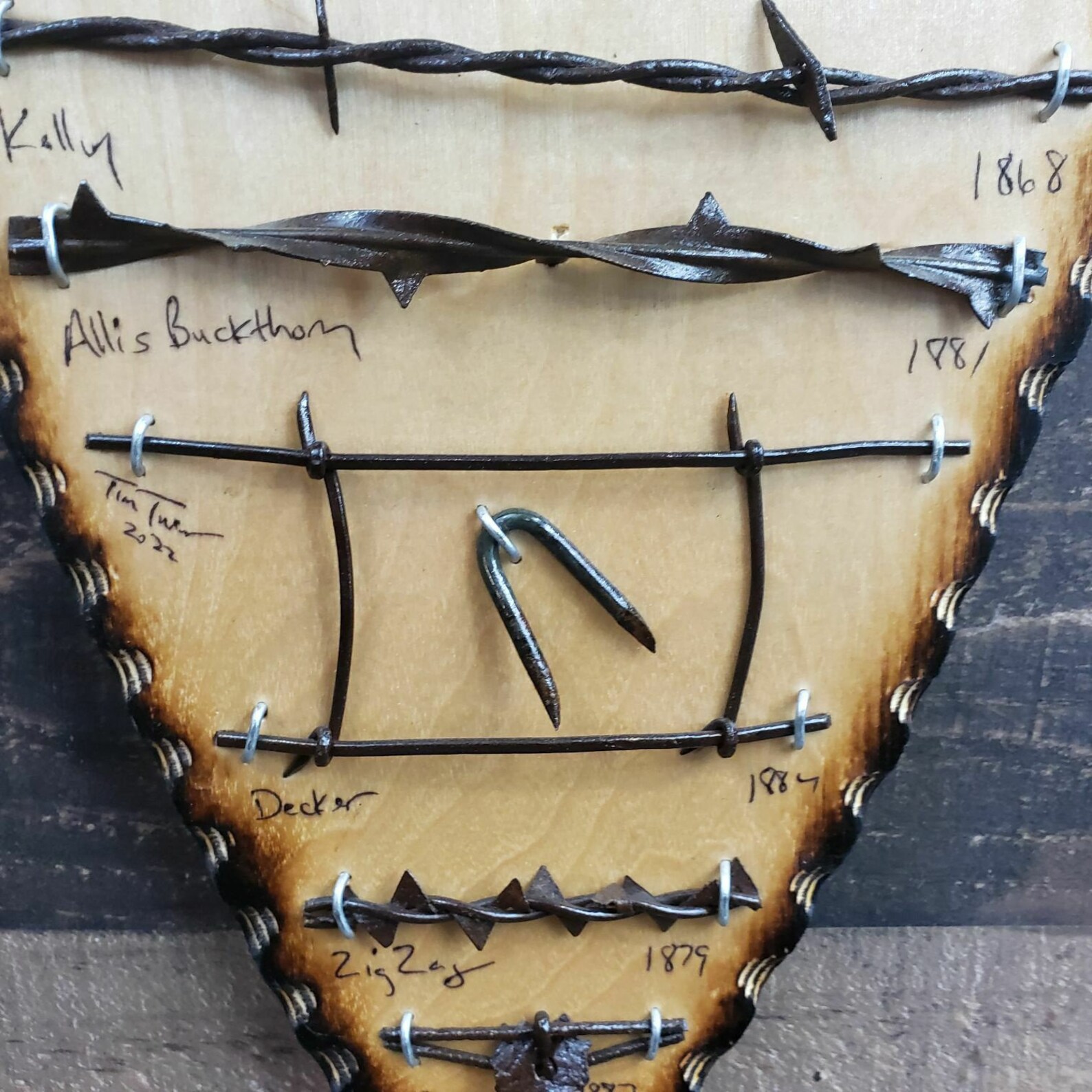Antique Barbed Wire Display Authentic Barbwire Collection - Etsy