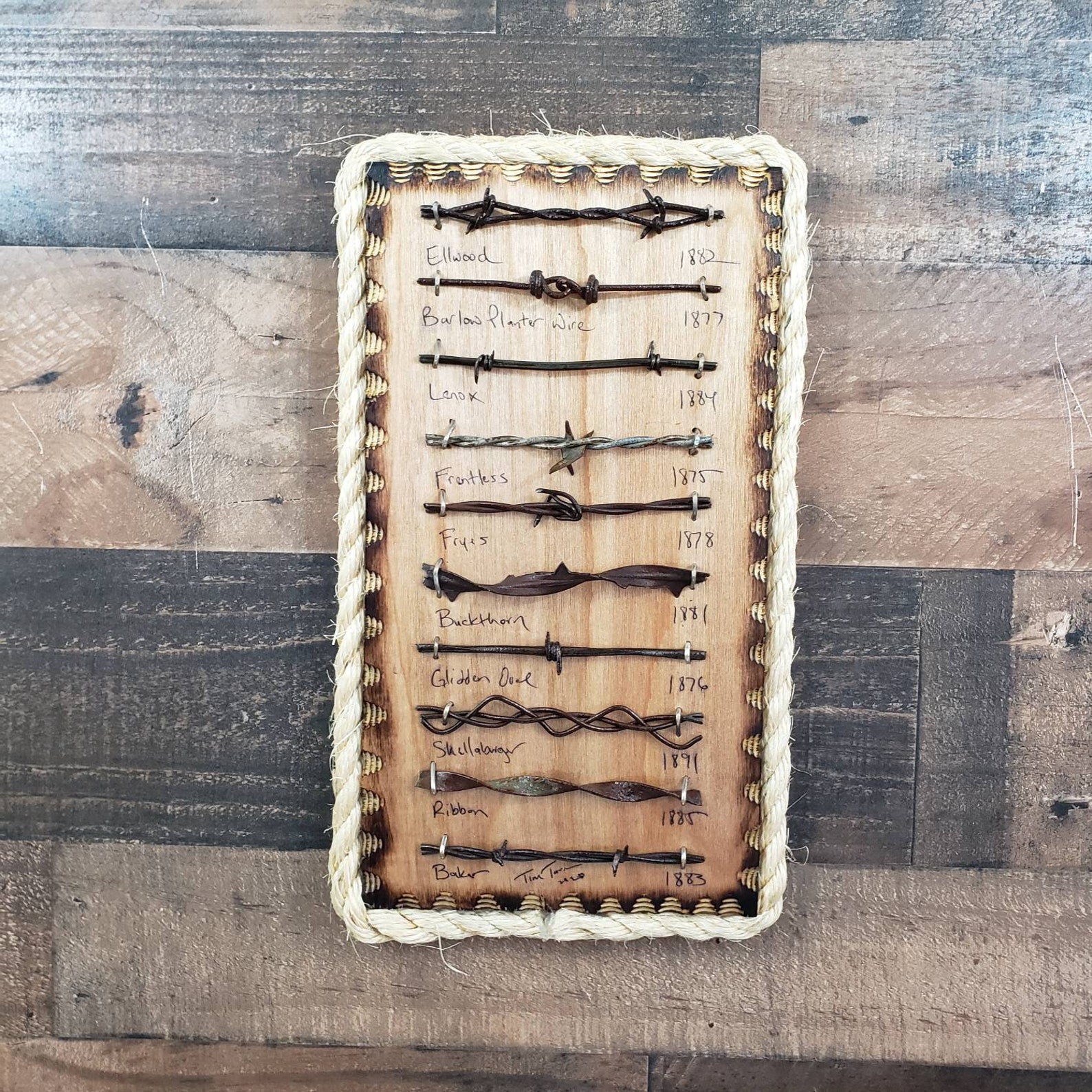 Antique Barbed Wire Display Authentic Barbwire Collection - Etsy