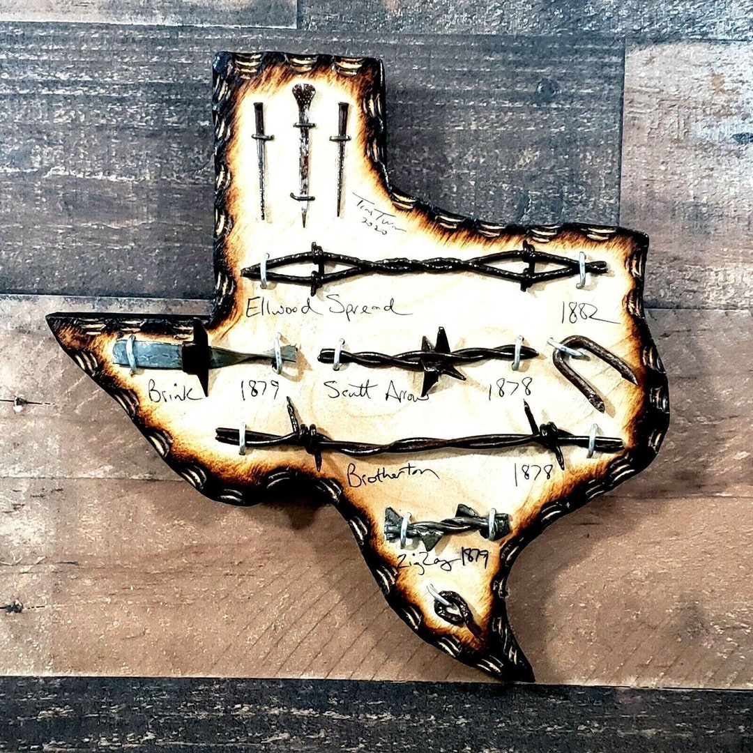 Antique Barbed Wire Display Texas Authentic 1800's Barbwire - Etsy