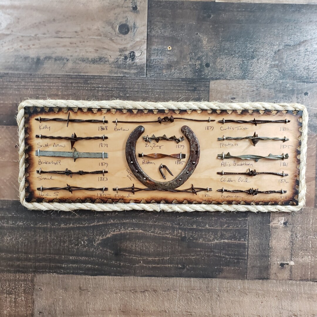 Antique Barbed Wire Display Authentic Barbwire Collection - Etsy