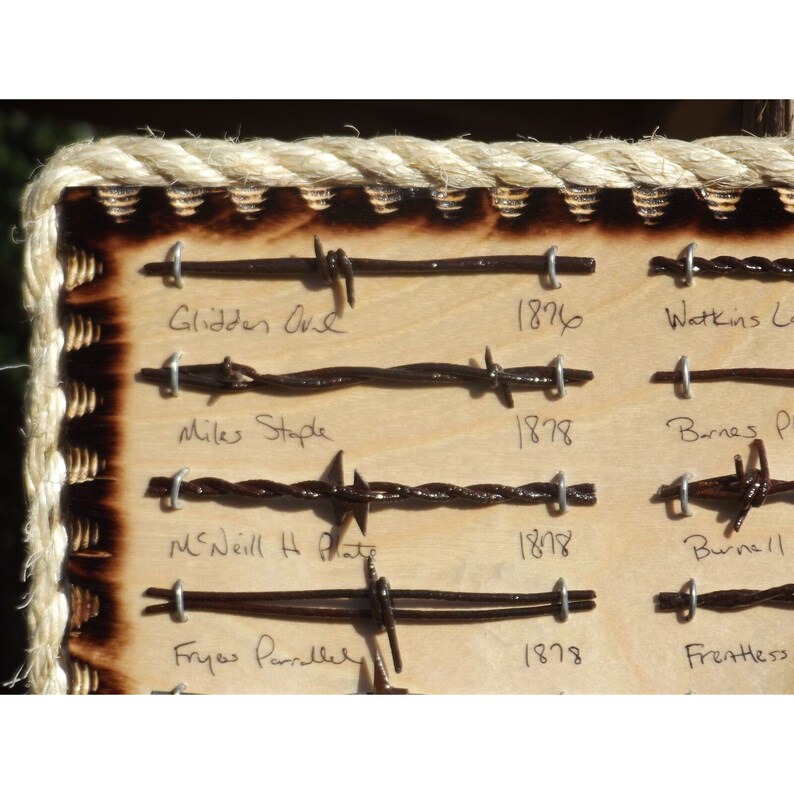 Antique Barbed Wire Display 27 Cuts Authentic Barbwire Collection - Etsy