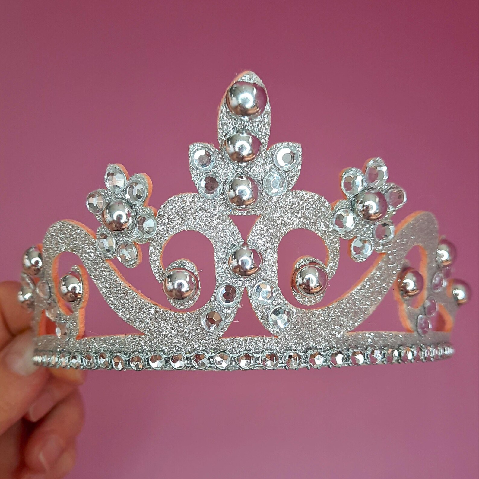 Princess Crown Gold Tiara Royal Crown Baby Crown Handmade Pink Crown ...