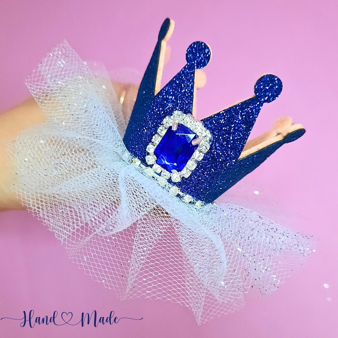Princess Crown Blue Crown Headband Crown First Birthday Crown Baby ...