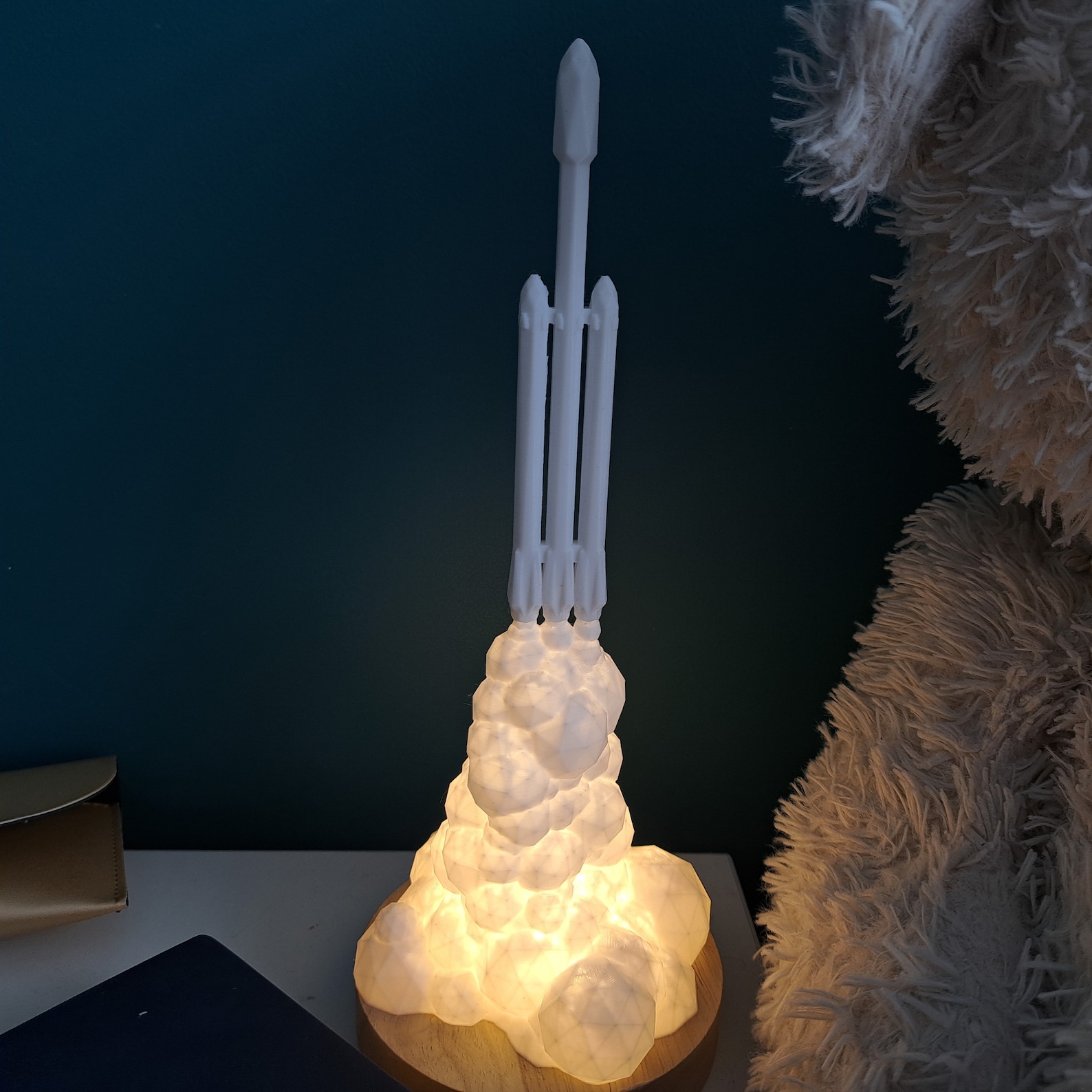 Spacex Falcon Heavy Lamp - Etsy