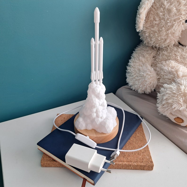 Spacex Falcon Heavy Lamp - Etsy