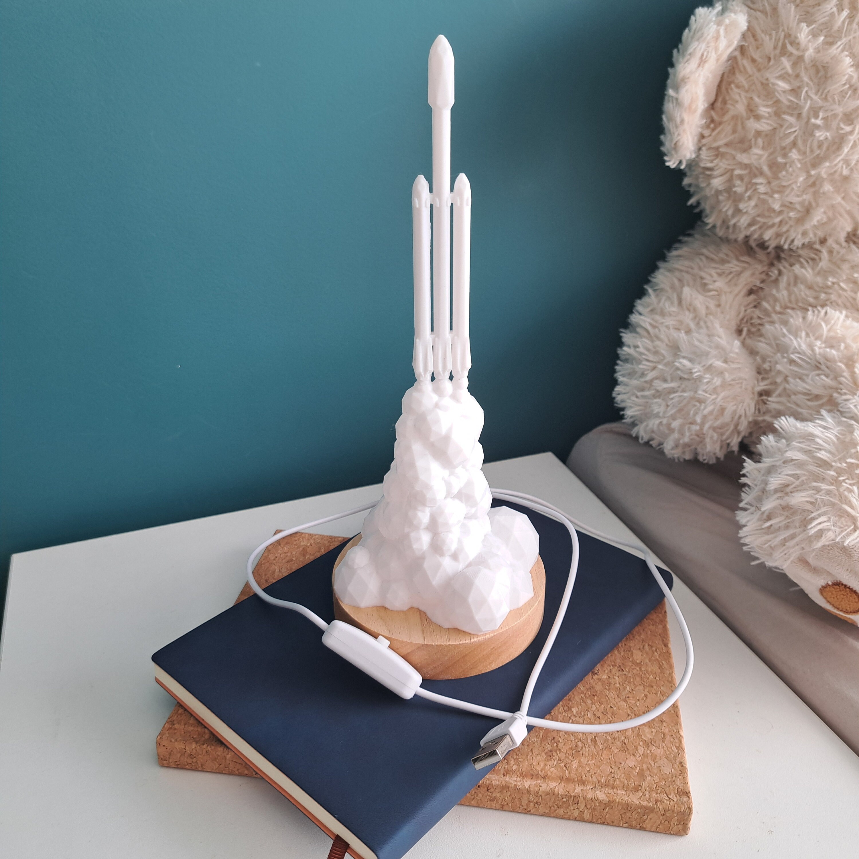 Spacex Falcon Heavy Lamp - Etsy