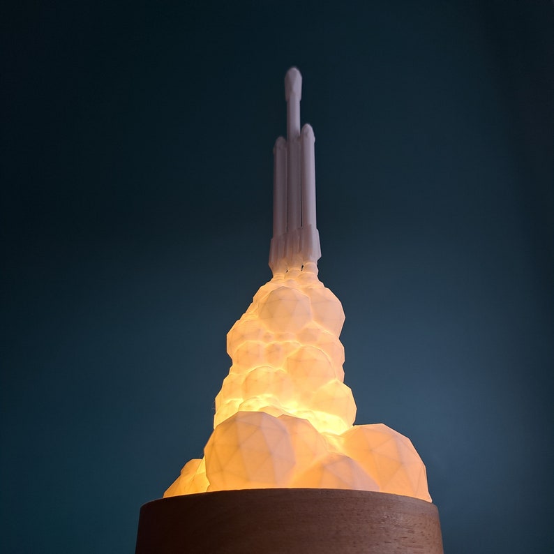 Spacex Falcon Heavy Lamp - Etsy
