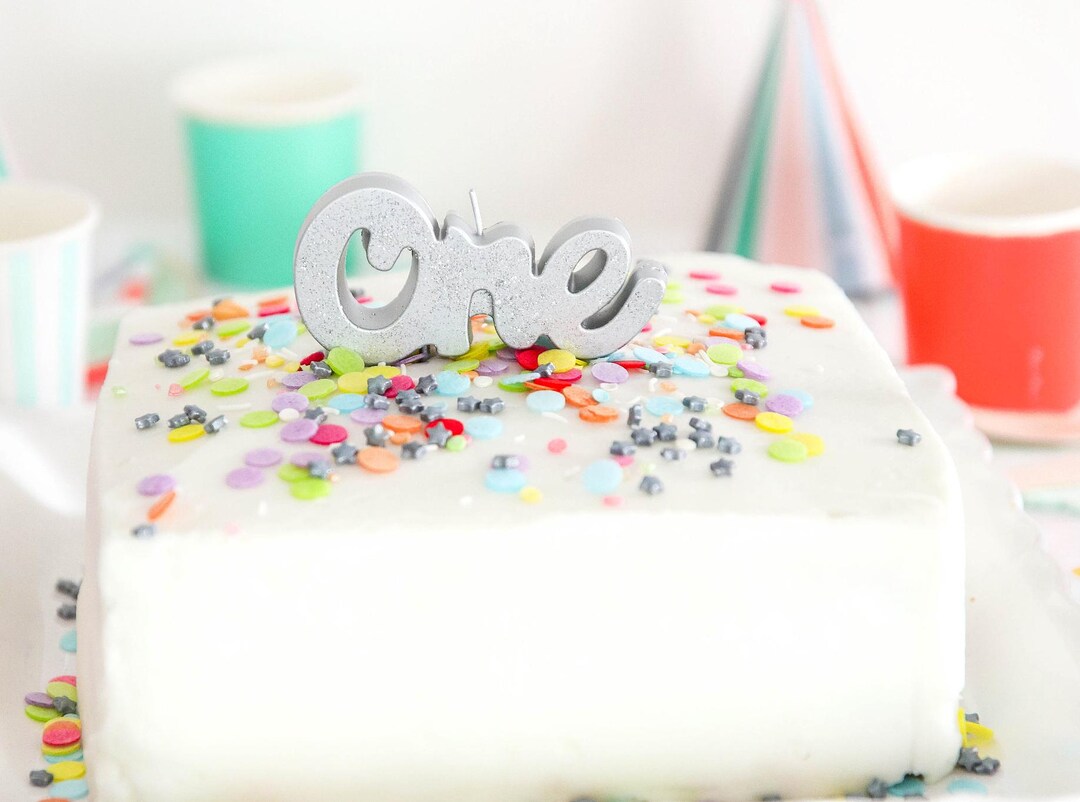 First Birthday Candle, One Number Candle for First Birthday, First ...