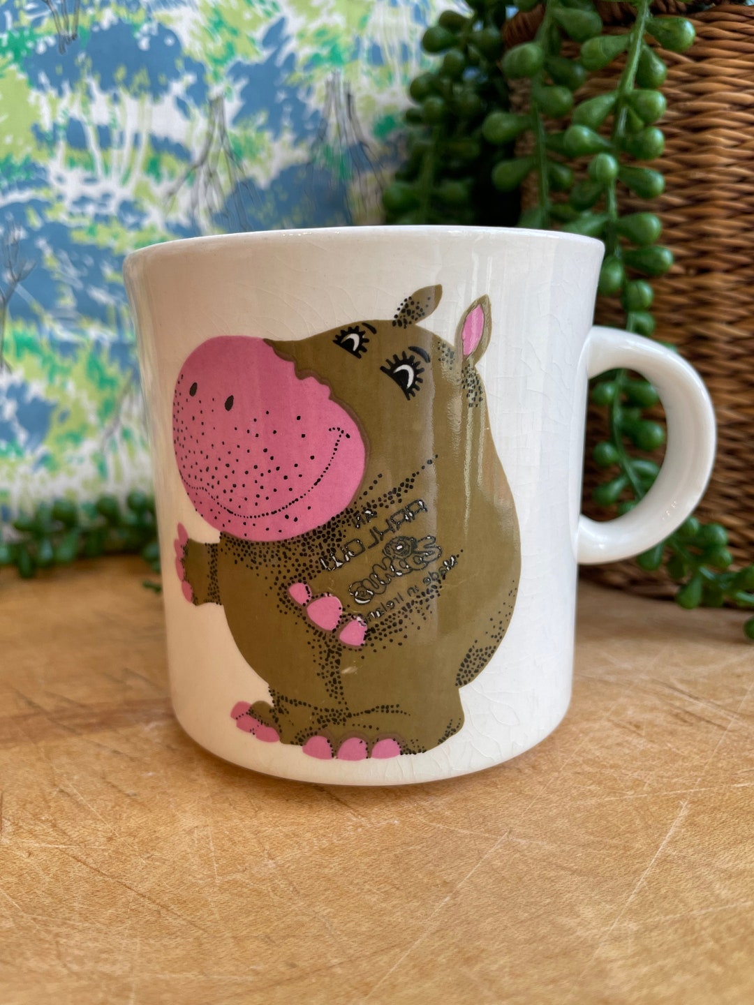 Vintage Hippo Mug- Zoo Mug Arklow Ireland - Etsy