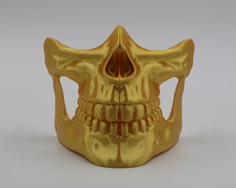 Higgs (death Stranding - Resin Half-face Golden Skull Mask) - Etsy