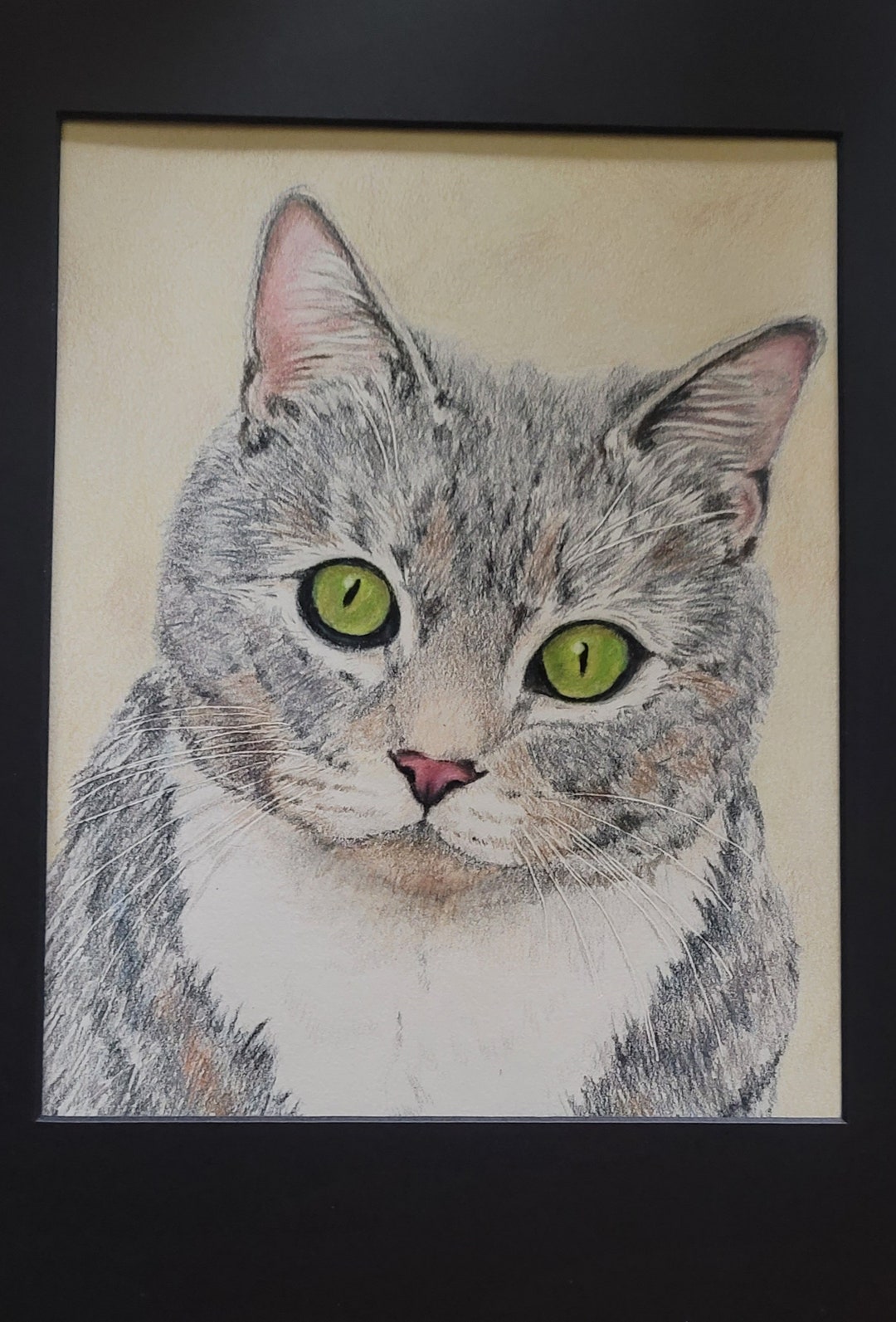 Original Commissioned Color Pencil Animal Portrait - Etsy