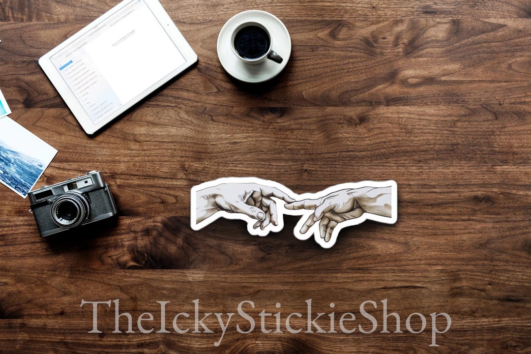 The Hand of the Creation of Adam Sticker, the Creation of Adam Hands ...